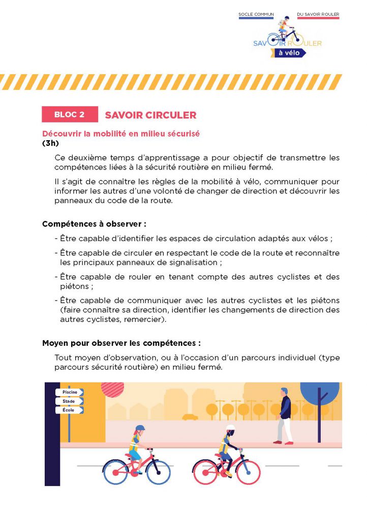 Savoir rouler à vélo - INJS